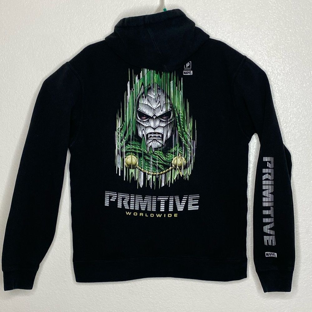 Primitive X Marvel Dr. Doom Black Pullover Hoodie Siz… - Gem